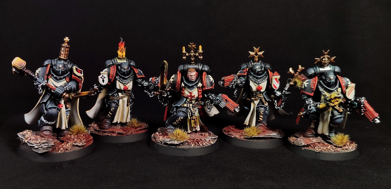 Black Templars Sword Brethren painted Warhammer 40k Primaris Space ...