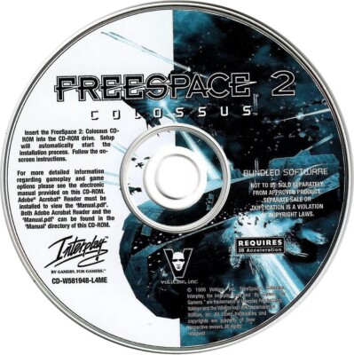 FreeSpace 2 II : Colossus for PC, Vintage 1999, New! Mint in Jewel Case ...