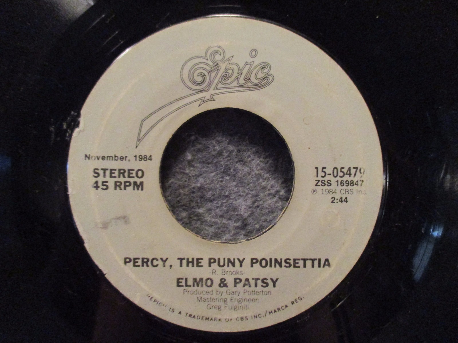 45 Rpm 7 Record Elmo And Patsy Grandma Got Run Over By A Reindeer Epic