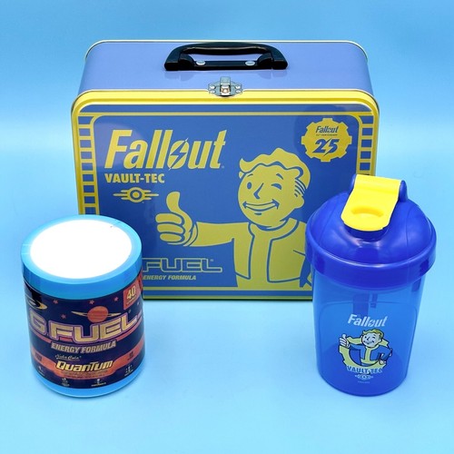G Fuel Fallout Nuka Cola Quantum Metal Collector's Lunch Box w/ Glow ...