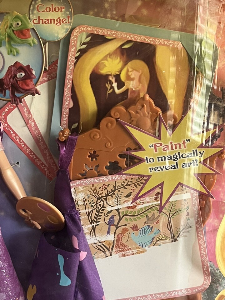 Tangled Royal Artist Rapunzel 2010 MATTEL Disney Doll # W1140 MINT ...