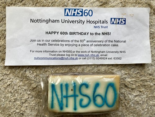 NHS 60th Anniversary Celebration Cake Nottingham University Hospitals ...