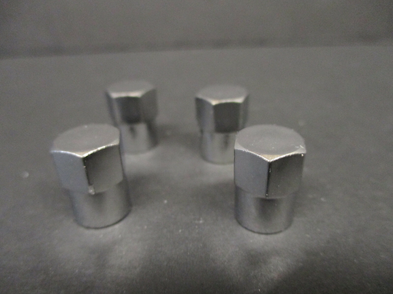 HEX HEAD VALVE STEM CAPS, CHROME METAL, SET OF FOUR | eBay