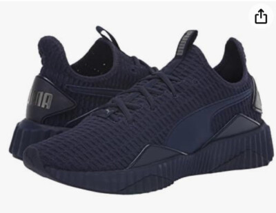Puma Shoes Defy Running Fitness Trainers Blue Knit Size 7.5 | eBay