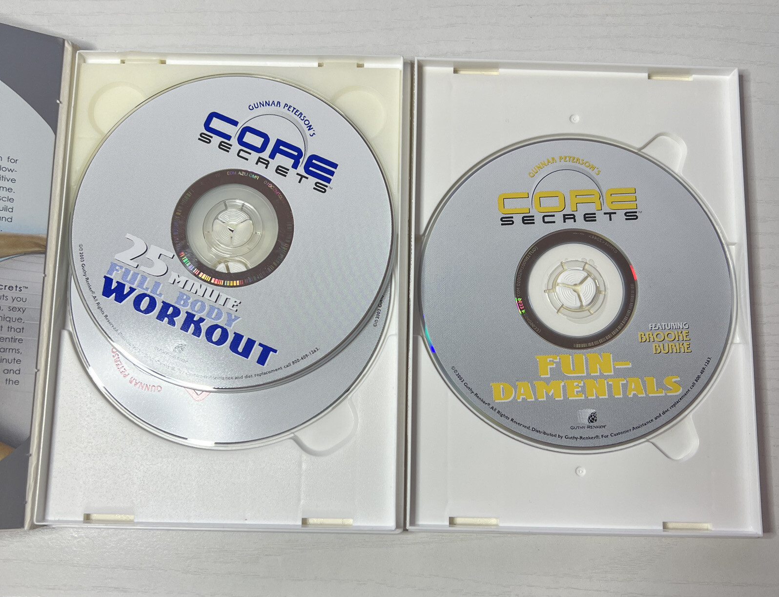 2 Core Secrets workout DVDs Fundamentals ball fitness exercise Gunnar ...