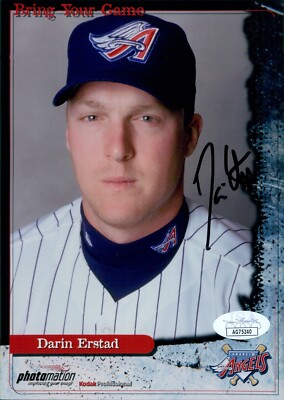 Darin Erstad Anaheim Angels Signed 5x7 Glossy Promo Photo JSA ...