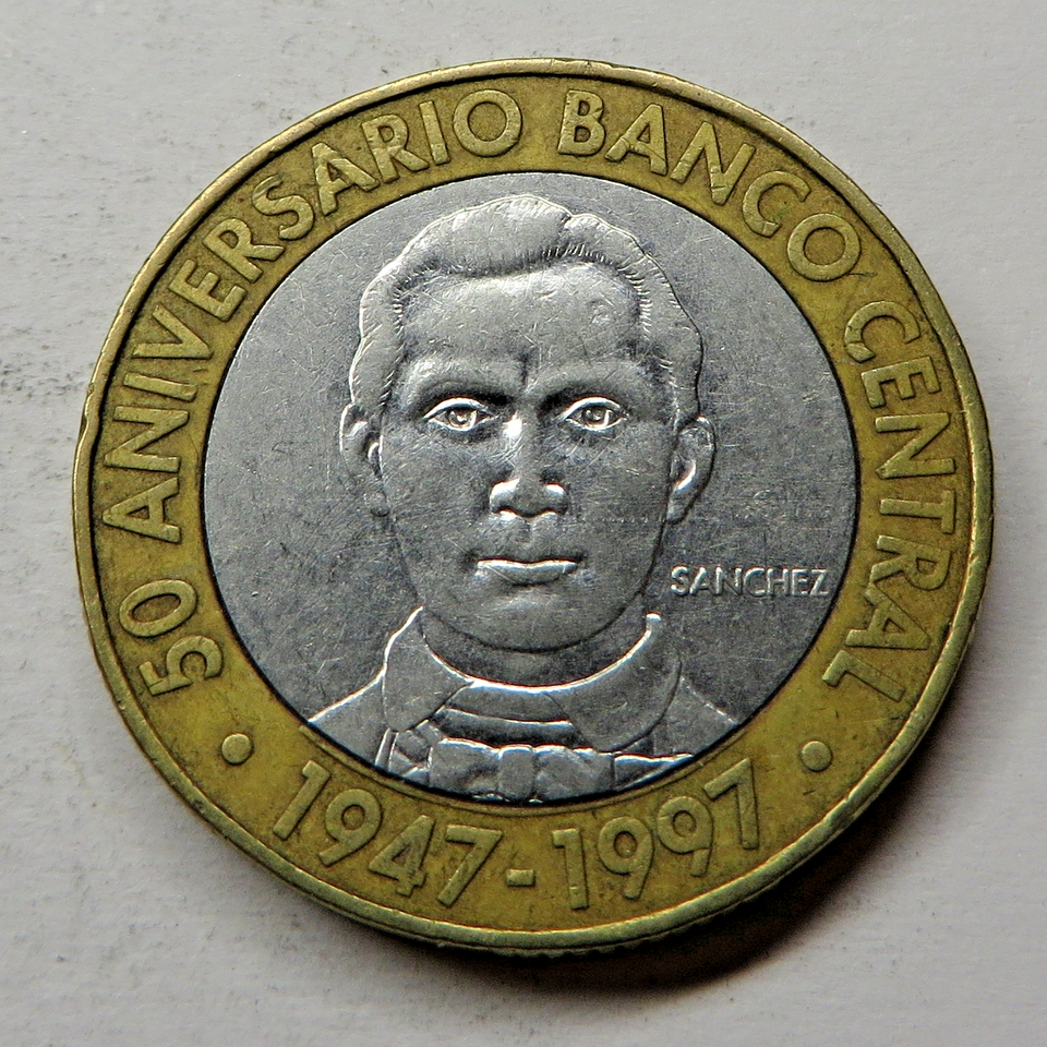 Dominican Republic 5 Pesos 1997 Bi-Metallic KM#88 | eBay UK