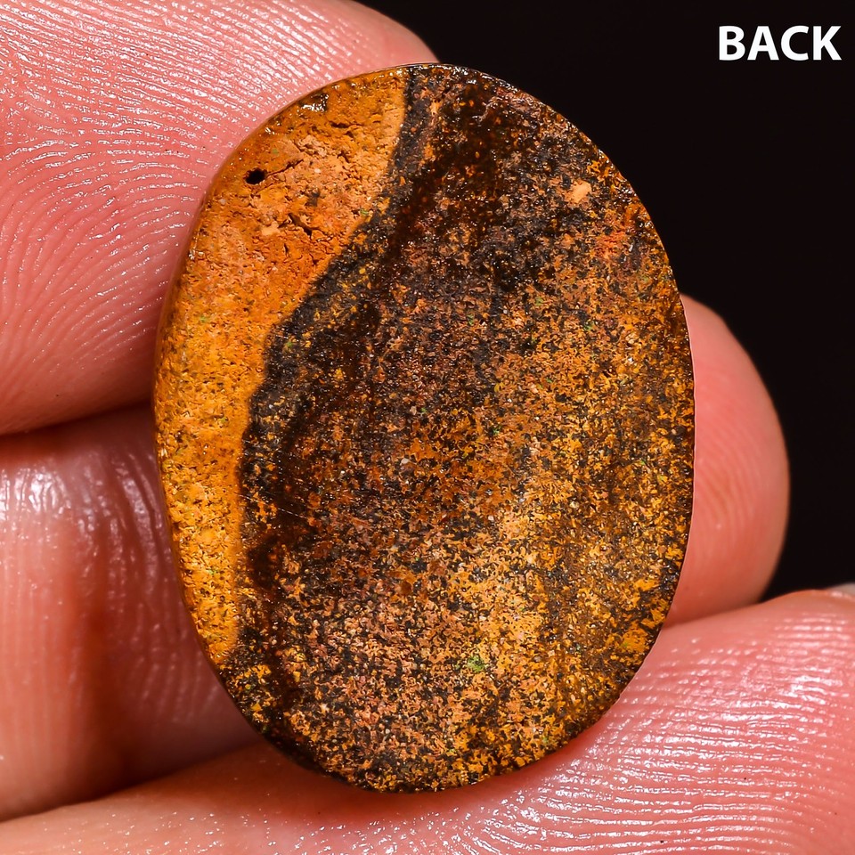 Antique Boulder Opal Oval Cabochon Gemstone Jewelry 21.95 Ct 17x22x6 mm ...