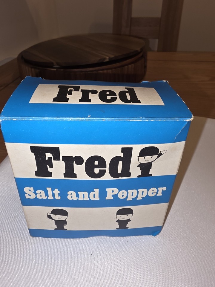 Homepride Fred Character Salt and Pepper Shakers Vintage 1970s | eBay UK