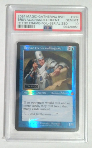 Magic: the Gathering Bruvac the Grandiloquent Foil Serialized 134/500 ...