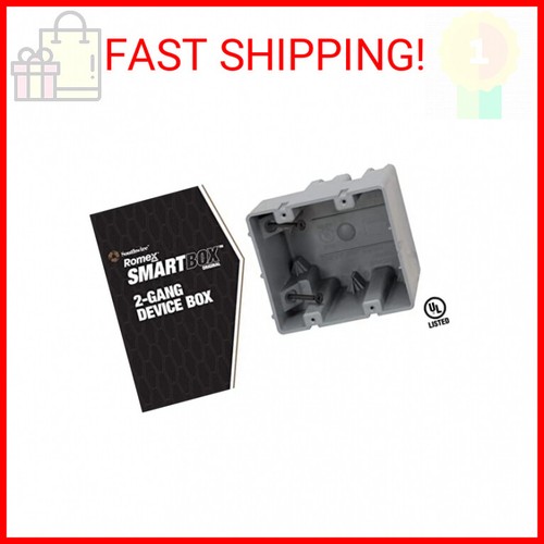 Southwire MSB2G Two Gang Device Box with Depth Adjustable, Heavy Duty ...