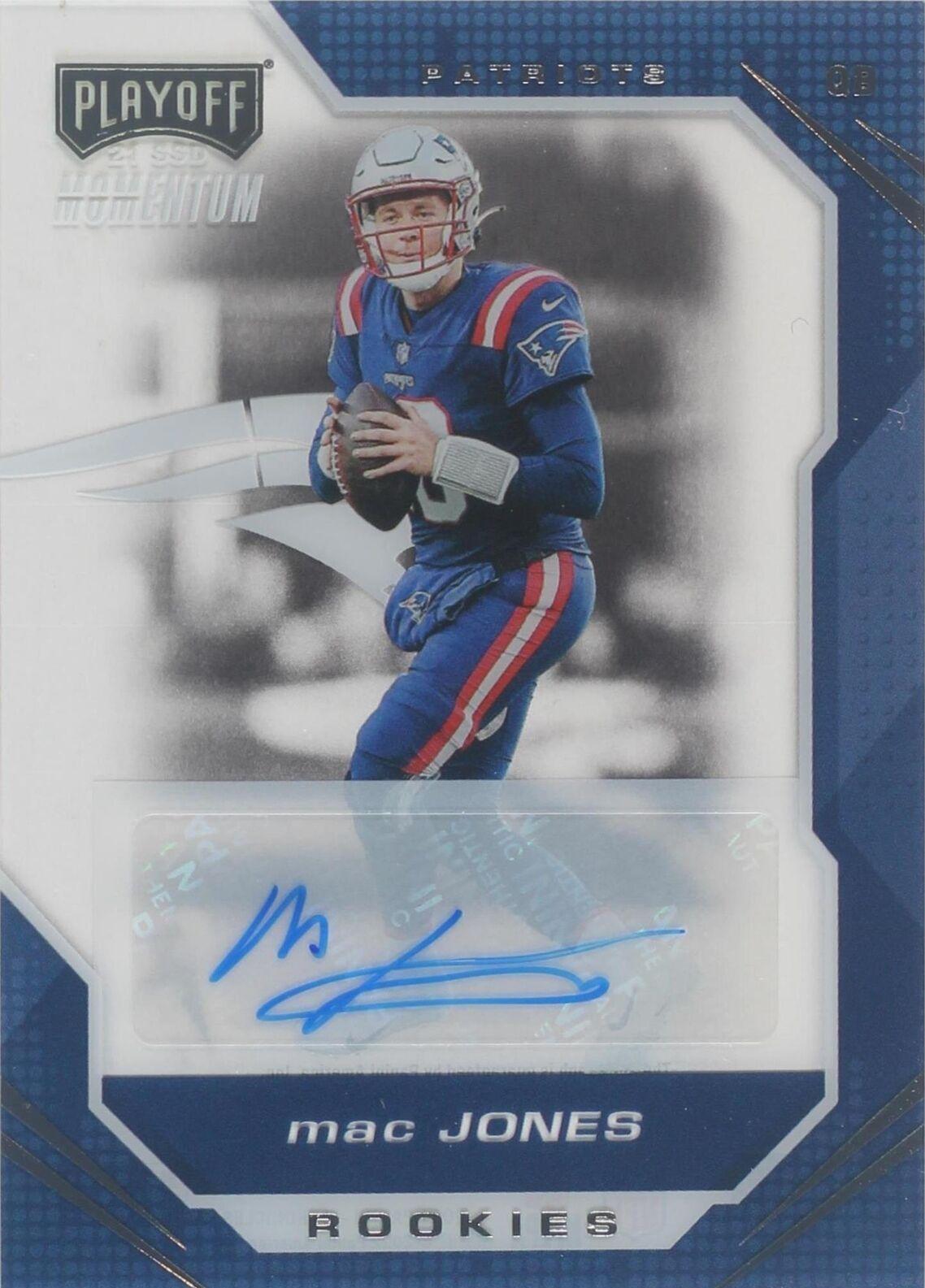 2021 Panini Chronicles - Playoff Momentum Rookies Mac Jones #PMR-9 ...