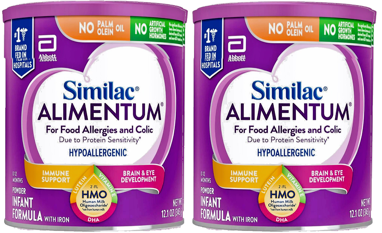 4 Alimentum Hypoallergenic Powder Infant Formula 12.1 oz cans Exp 04/25 ...