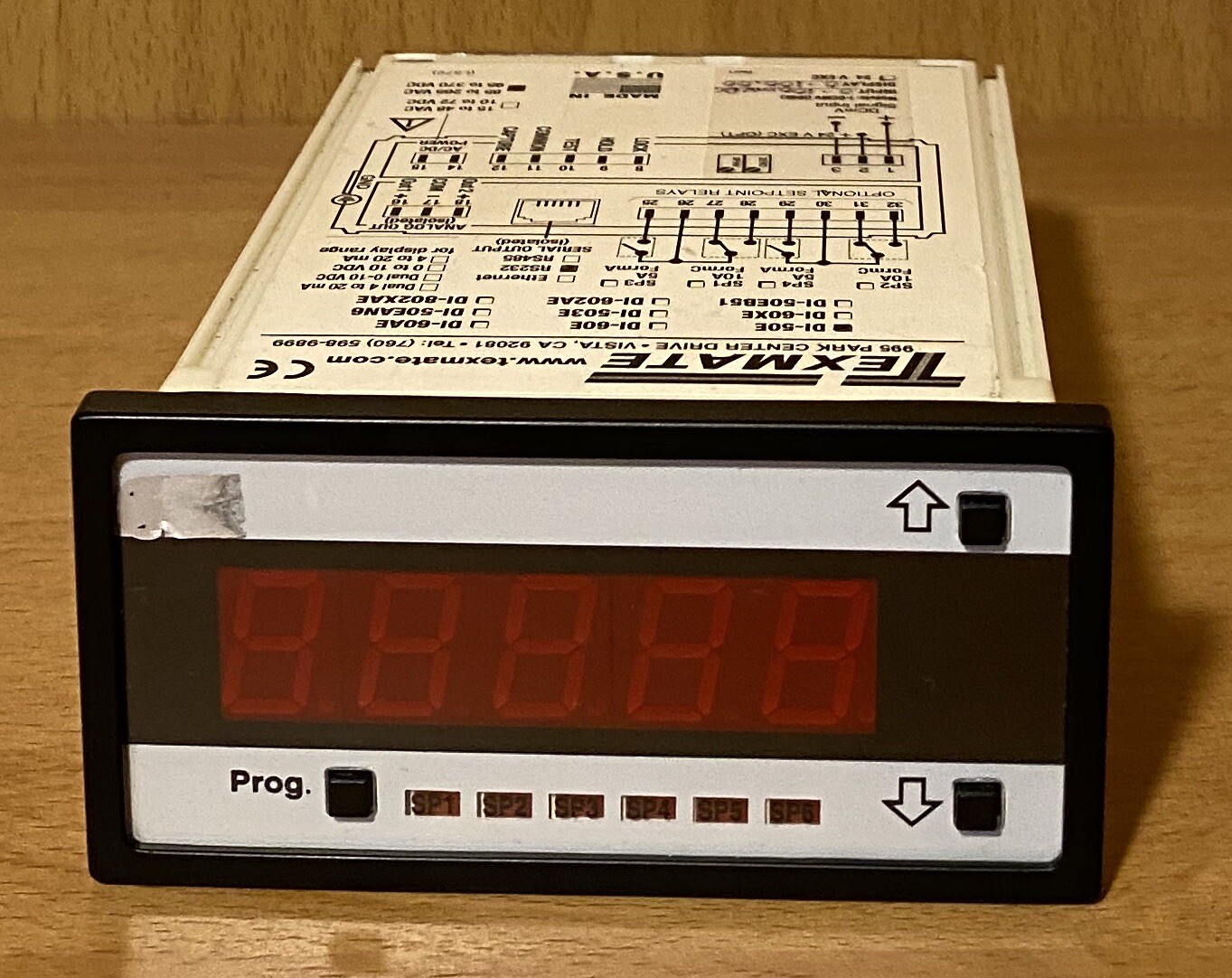 Texmate DI-50E Digital Panel Meter SP2, SP1, RS232, 85 to 48VAC, 95 to ...