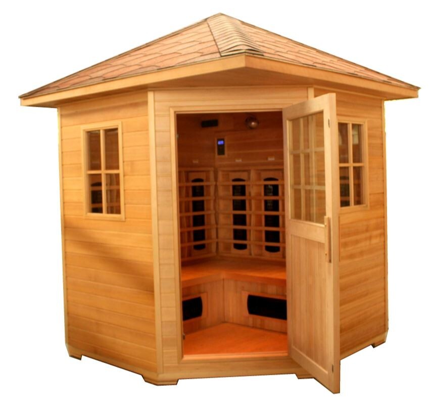 NEW Outdoor Infrared FIR Sauna Spa w/ Ceramic Heaters FIR Far Infrared ...