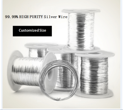 1M 99.99% Pure Sliver Round Wire Dead Soft Fine Silver Craft Wire 18ga ...