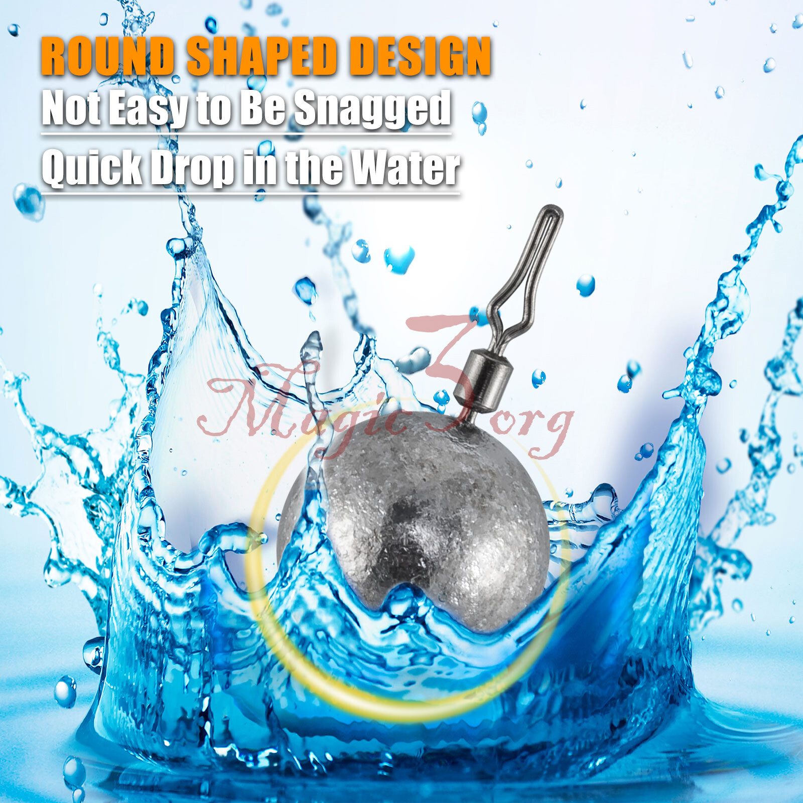 10pcs Drop Shot Weight Sinkers Lead Bass Fishing Round Shape 3.5,5,7,10 ...