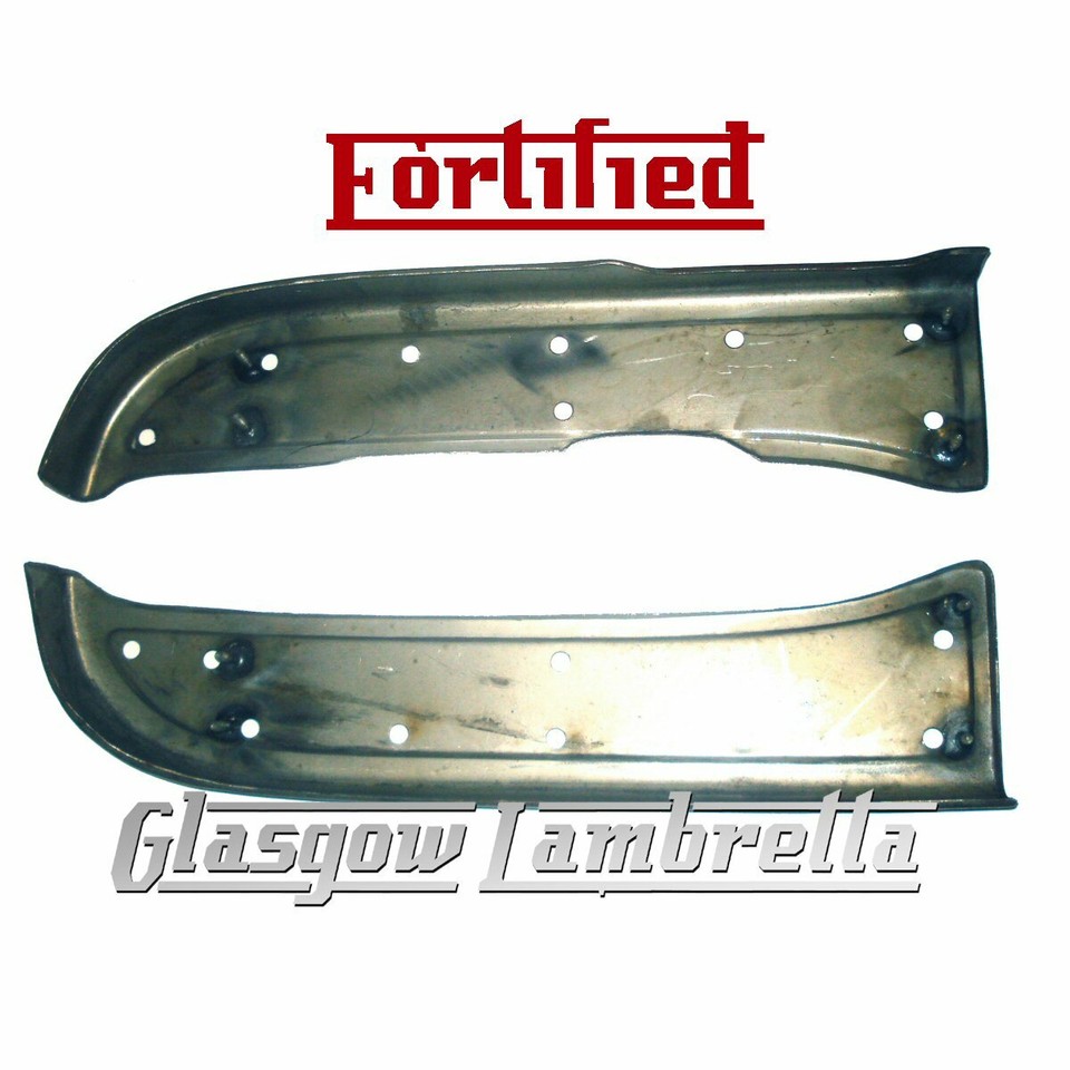 FORTIFIED Lambretta LD REAR RUNNER / FOOT BOARDS SET (Bare metal ...