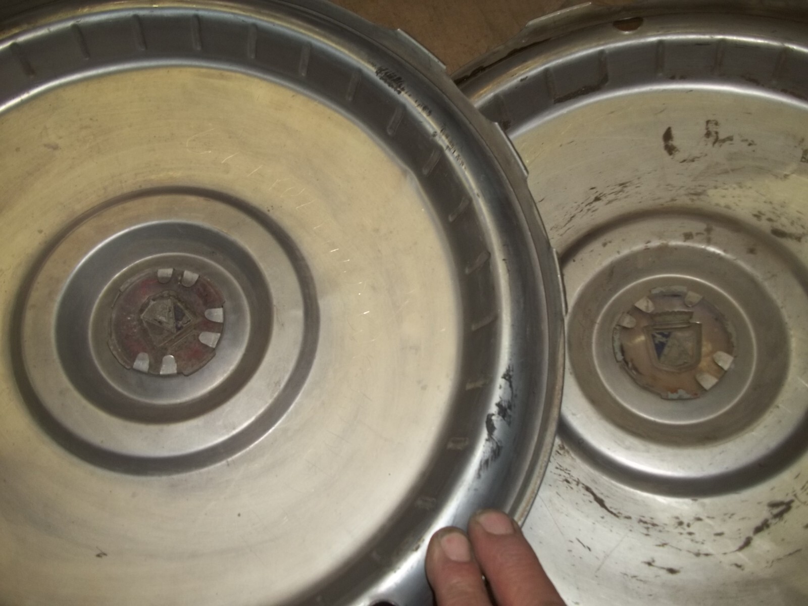 1955 55 1956 56 Ford Hubcap Rim Wheel Cover Hub Cap 15" OEM USED SET 4 ...
