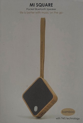 NEW MI SQUARE POCKET BLUETOOTH Speaker In BAMBOO with TWS Technology | eBay
