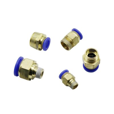 BSP Pneumatic Straight Male Stud Hose Tube Inline Push Fit Connector ...