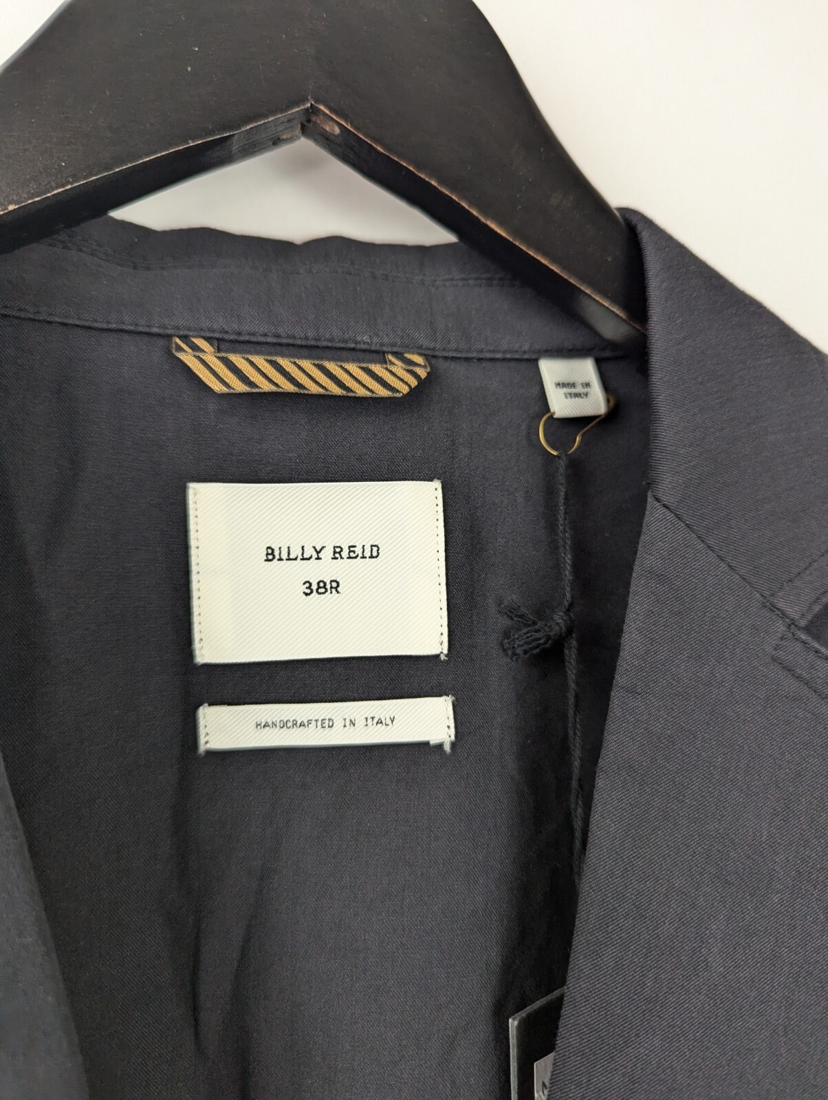 NWT BILLY REID Men's Sz US 38R Medium Gray Cotton Bellow Jacket Blazer ...