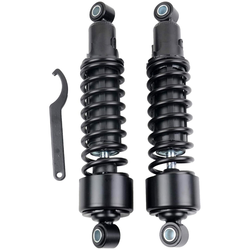 Black Rear Shocks Absorber Suspension For Harley Sportster XL883 XR1200 ...
