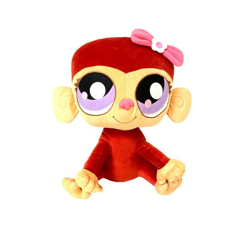 Littlest Pet Shop LPS Hasbro 2008 Large Jumbo Monkey Animal Plush Toy ...