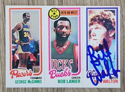 Bill Walton Signed 1980 Topps Card #222 Auto San Diego Clippers NBA ...