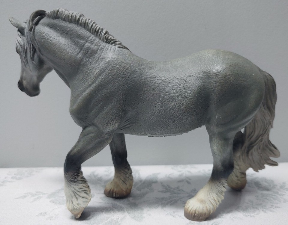 CollectA * Shire Horse Mare - Grey * 88574 Draft Breyer Corral Pals ...