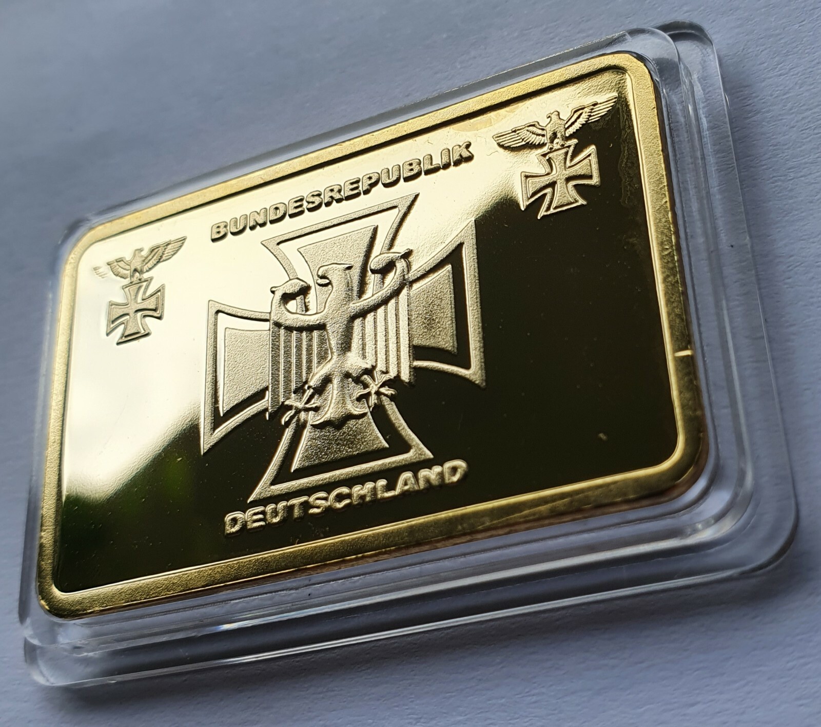 DEUTSCHLAND / KARTE / ADLER / EISERNES KREUZ - BARREN - GOLD / VERGOLDET - RAR | eBay.de