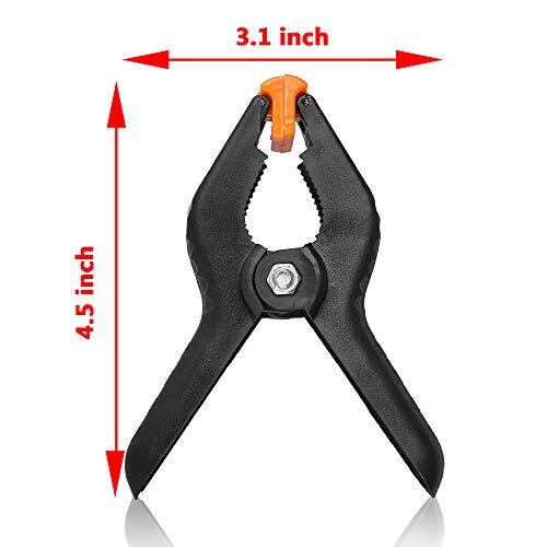 Heavy Duty Spring Clamps 4.5 Inch 12 Pack Photo Booth Backdrop Clips ...