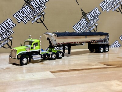 Dcp 1/64 Kenworth W990 Day Cab With Mac half round end dump Semi Truck ...