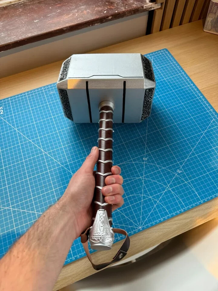 Marvel Thor Hammer Toy - Solid Foam - Great Size and Weight | eBay UK