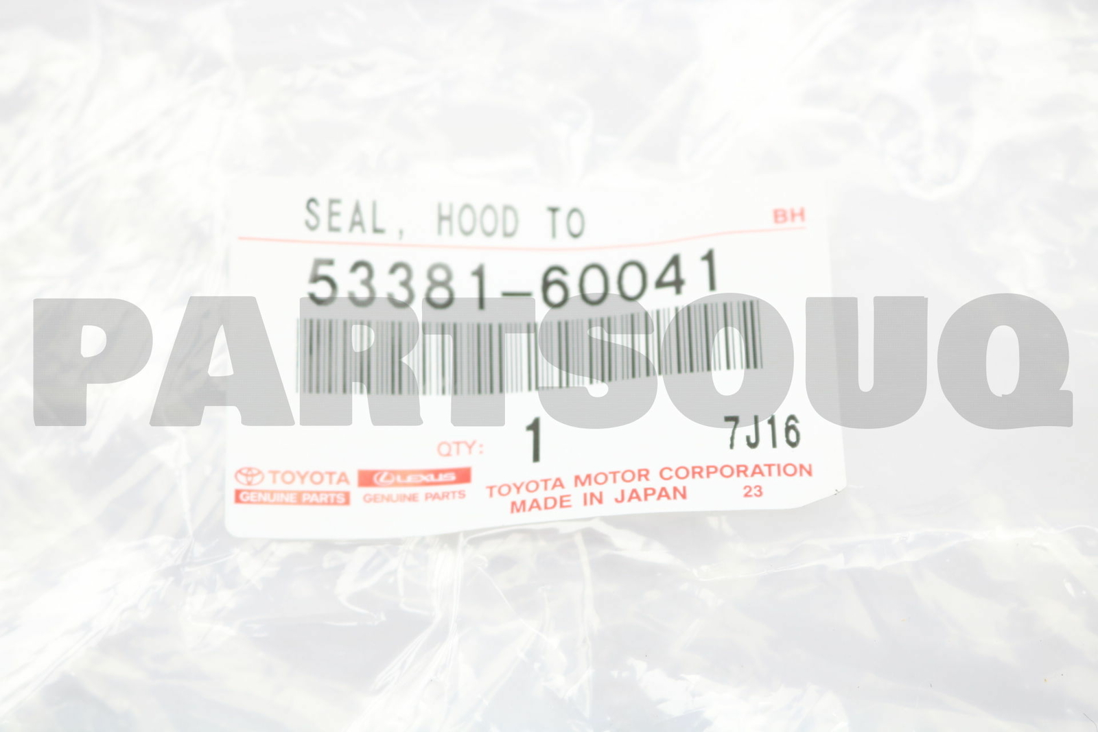 5338160041 Genuine Toyota SEAL, HOOD TO RADIATOR SUPPORT 53381-60041 | eBay