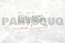 5338106110 Genuine Toyota Seal Hood to Radiator Support 53381-06110 for ...