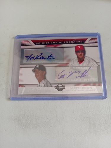 2007 JEFF KARSTENS/SCOTT MATHIESON TOPPS CO-SIGNERS DUAL AUTOGRAPHS ...