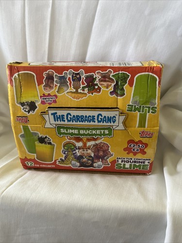 The Garbage Gang Slime Buckets 1/2 Box 6 ct GPK Garbage Pail Kids New ...