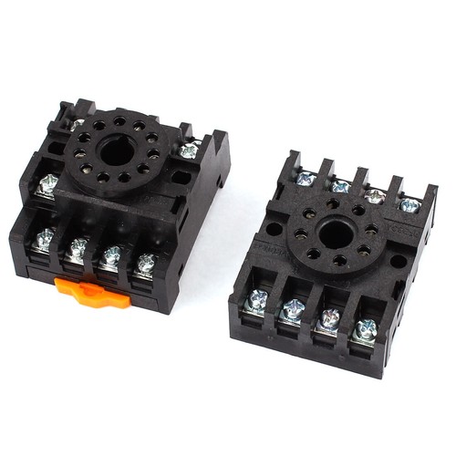 2 Pcs 8 Pin 11Pin PF083A PF113A Power Timer Relay Socket Base Holder # ...