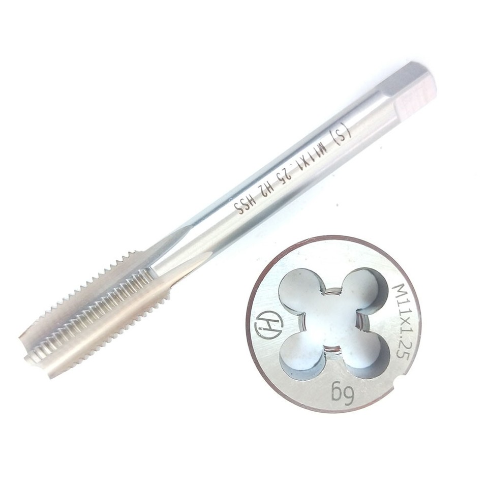 Tap M11×1.25 + 1pc Die M11×1.25 M11 Threaded Metric Right Hand Tap and ...