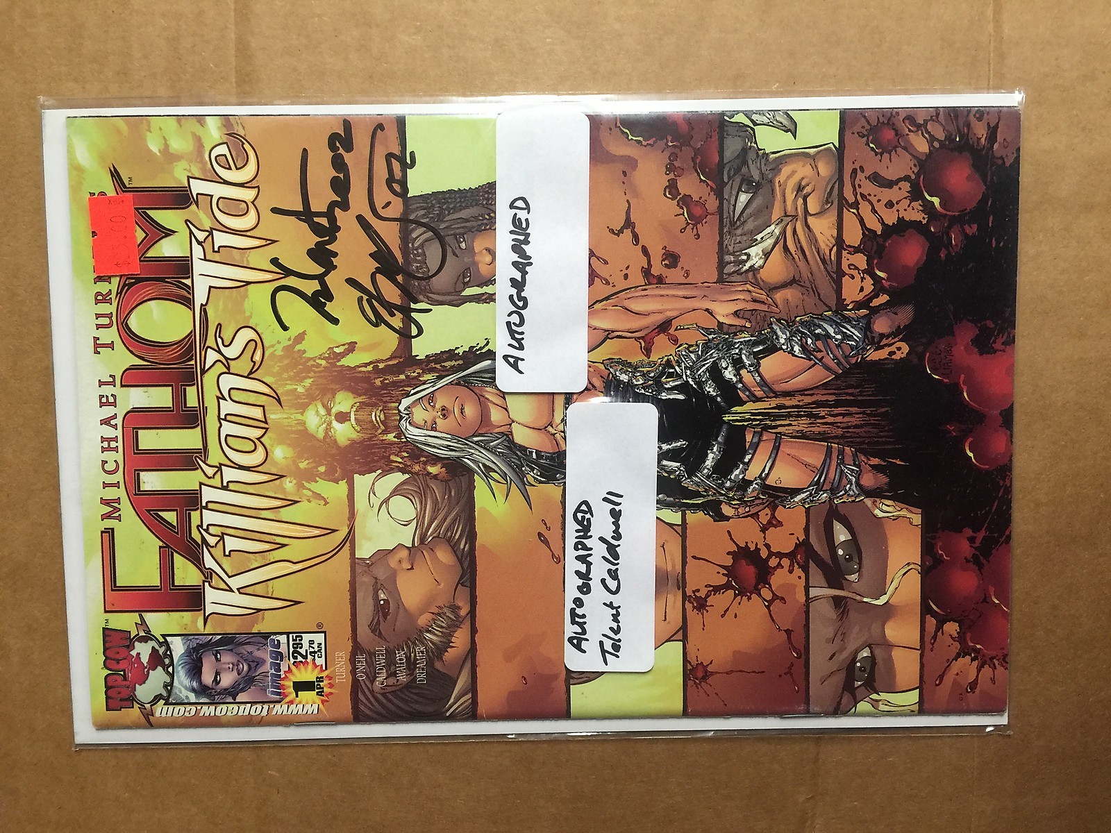 FATHOM Killians Tide # 1 signed by TALENT CALDWELL AND Eric Basaldua ...