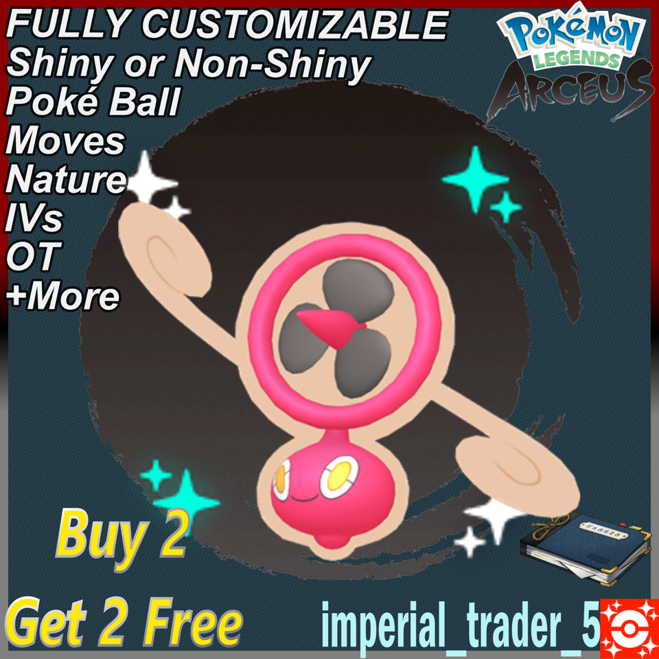 Pokémon Legends Arceus Shiny Alpha Rotom W/ Best 6IV Customizable | eBay