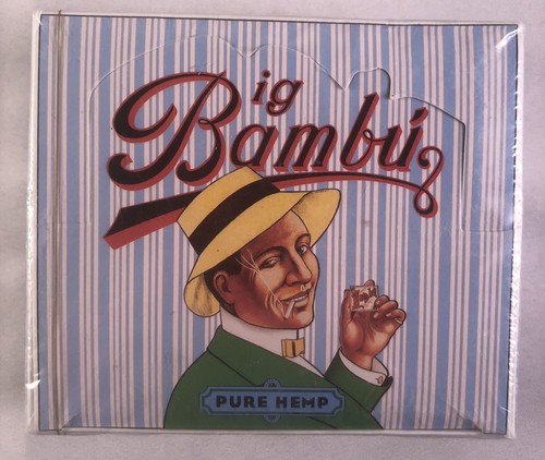 Pure Hemp Big Bambu Cigarette Rolling Papers Sealed Box of 50 Booklets ...