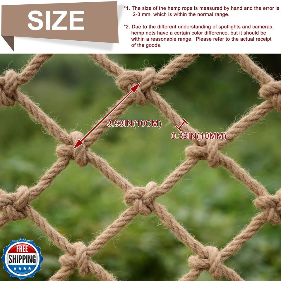 Safety Hemp Rope Net Kids Climbing Safety Net Tree House Climbing ...