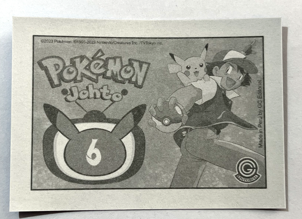 2024 POKEMON Johto Champions League GC Sticker #006 CHARIZARD Peru ...