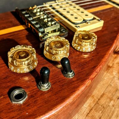 Les Paul Pickup Selector Toggle Switch Caps Ivory, White or Black (Pair ...