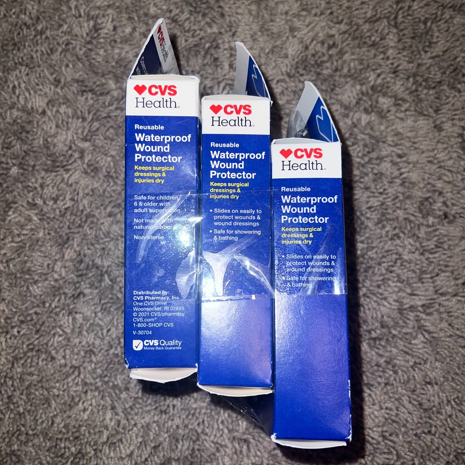 2x CVS Reusable Waterproof Wound Protector Sleeve 19-23” for Knee ...