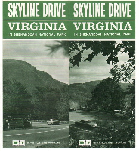 WD1 Vintage Brochure Skyline Drive Virginia Shenandoah Natl Park 526a ...