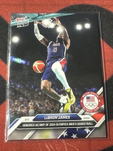 2024 Topps Now Olympics LeBron James Team USA Basketball Card #30 | eBay