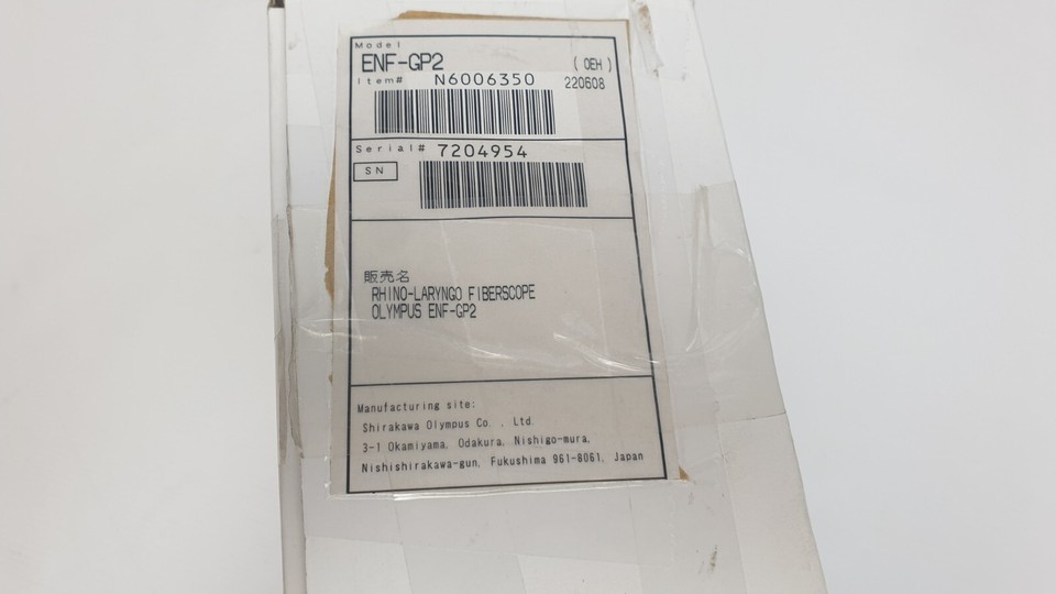 Olympus ENF-GP2 Fiber Rhinolaryngoscope, Used | eBay